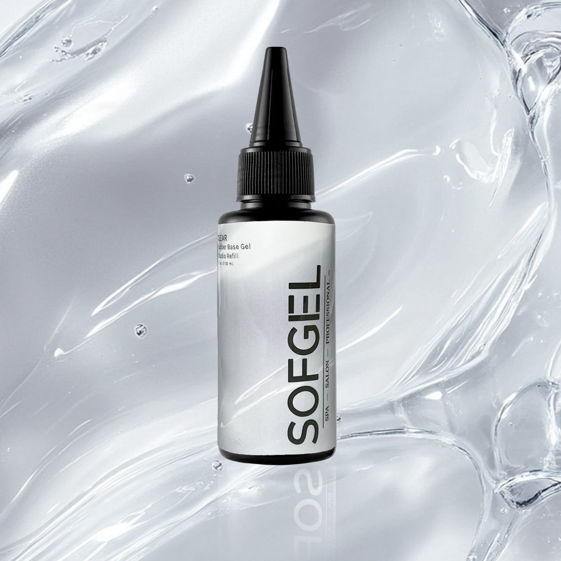 Studio Refill 50ml- CLEAR Rubber Base Gel – SOFGEL