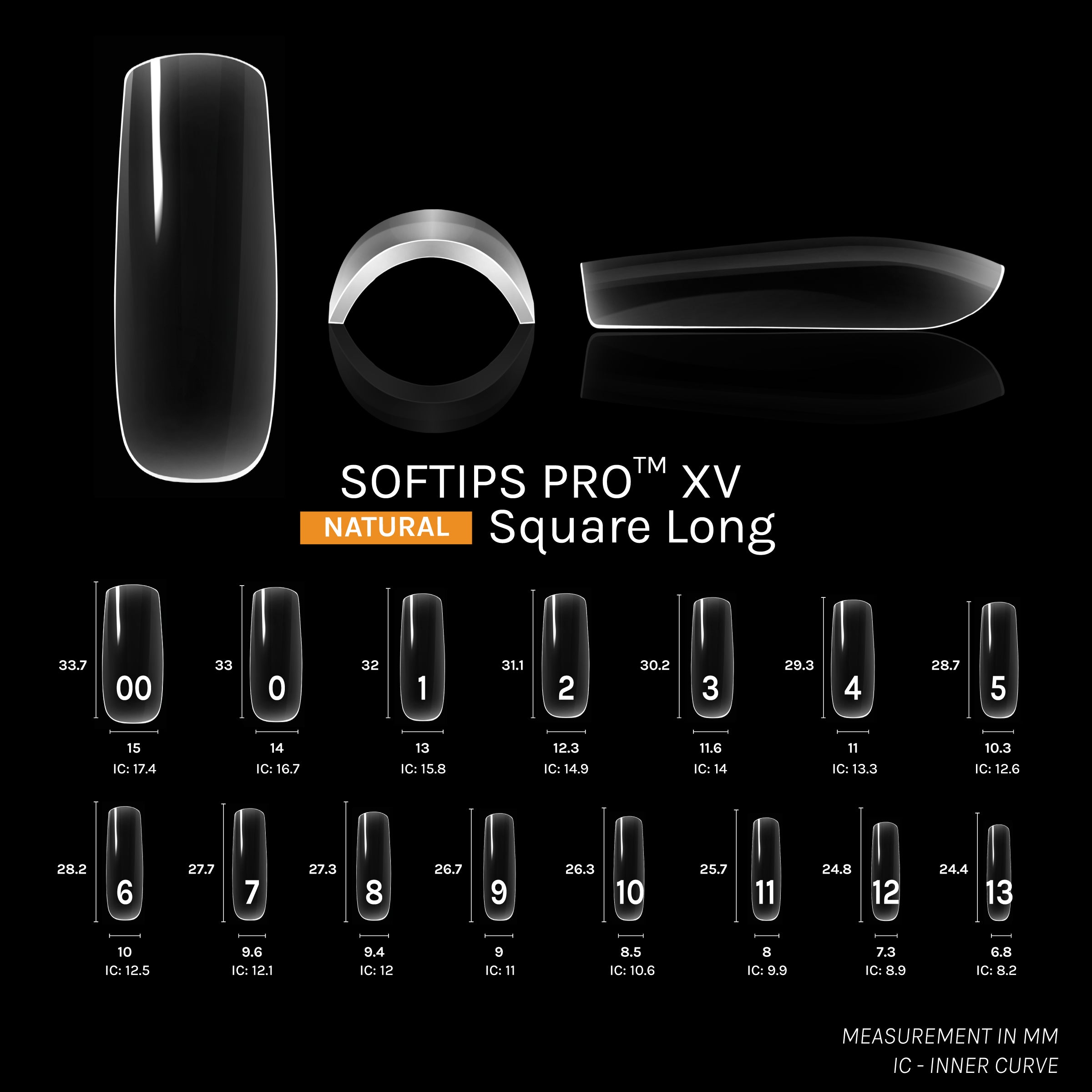 SOFTIPS PRO™ XV NATURAL - SQUARE LONG – SOFGEL