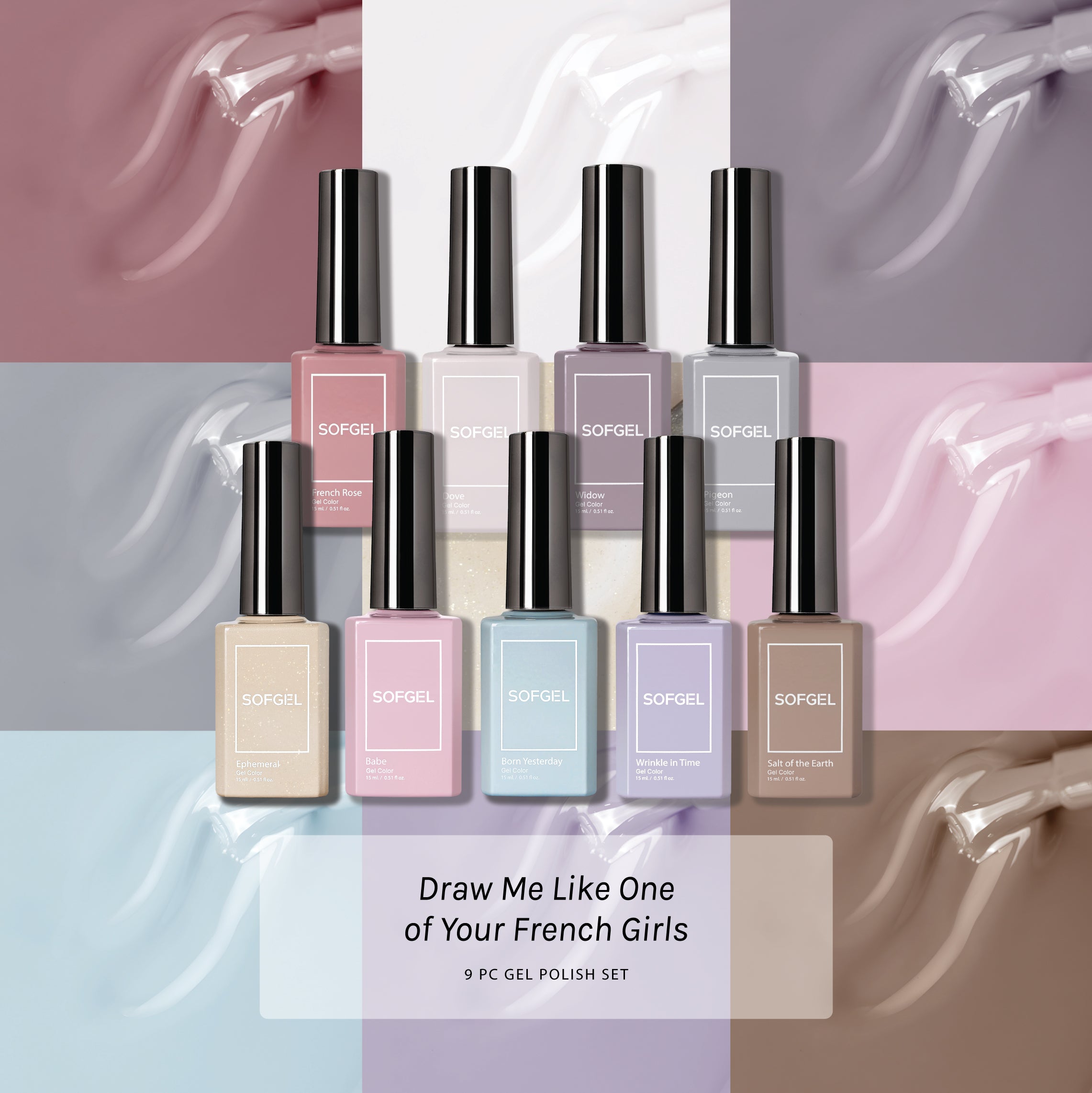 Draw Me Like One of Your French Girls - Set of 9 Gel Colors – SOFGEL