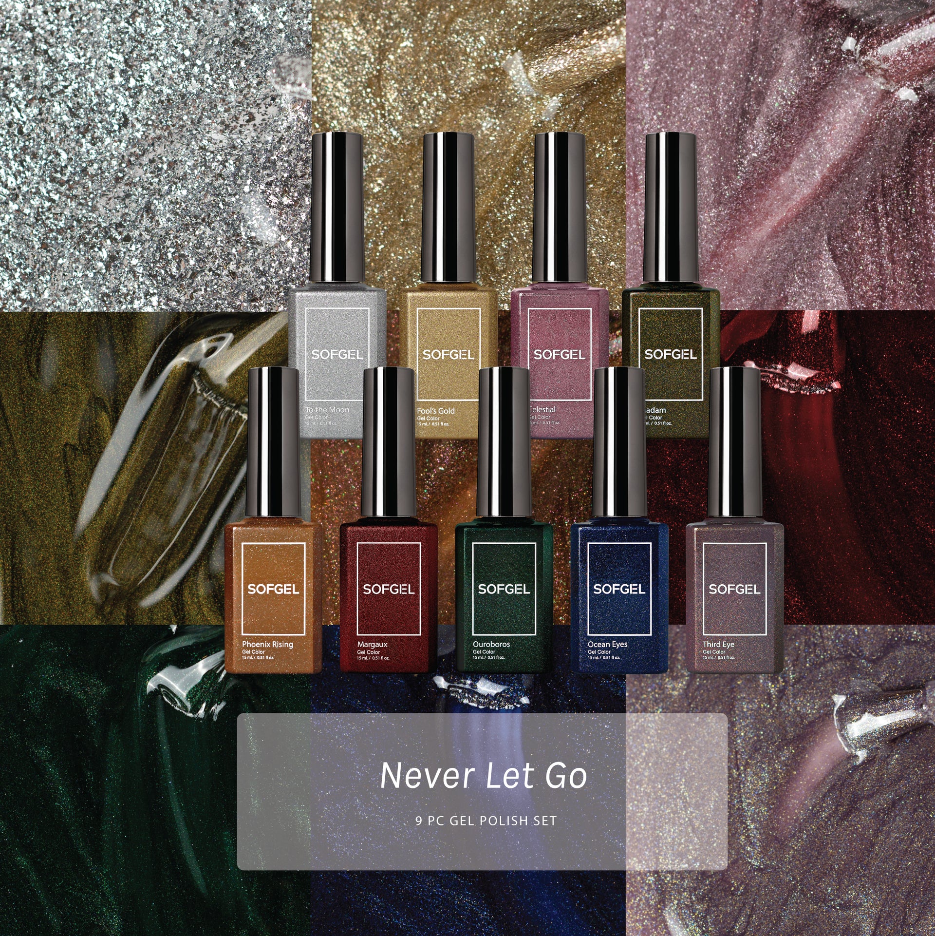 Never Let Go - Set of 9 Gel Colors – SOFGEL
