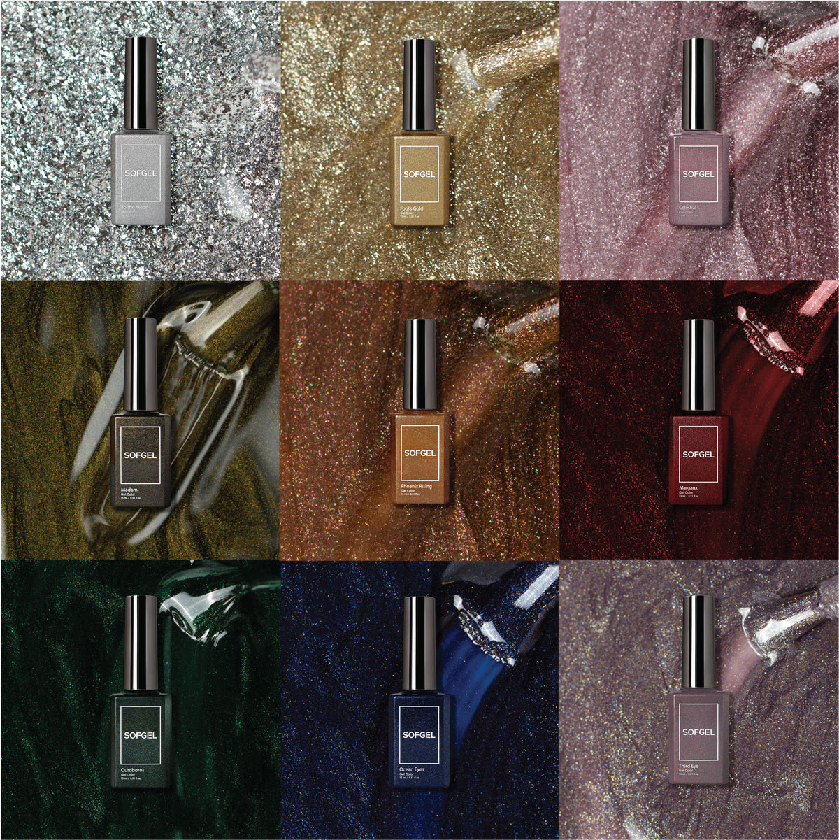 Never Let Go - Set of 9 Gel Colors – SOFGEL