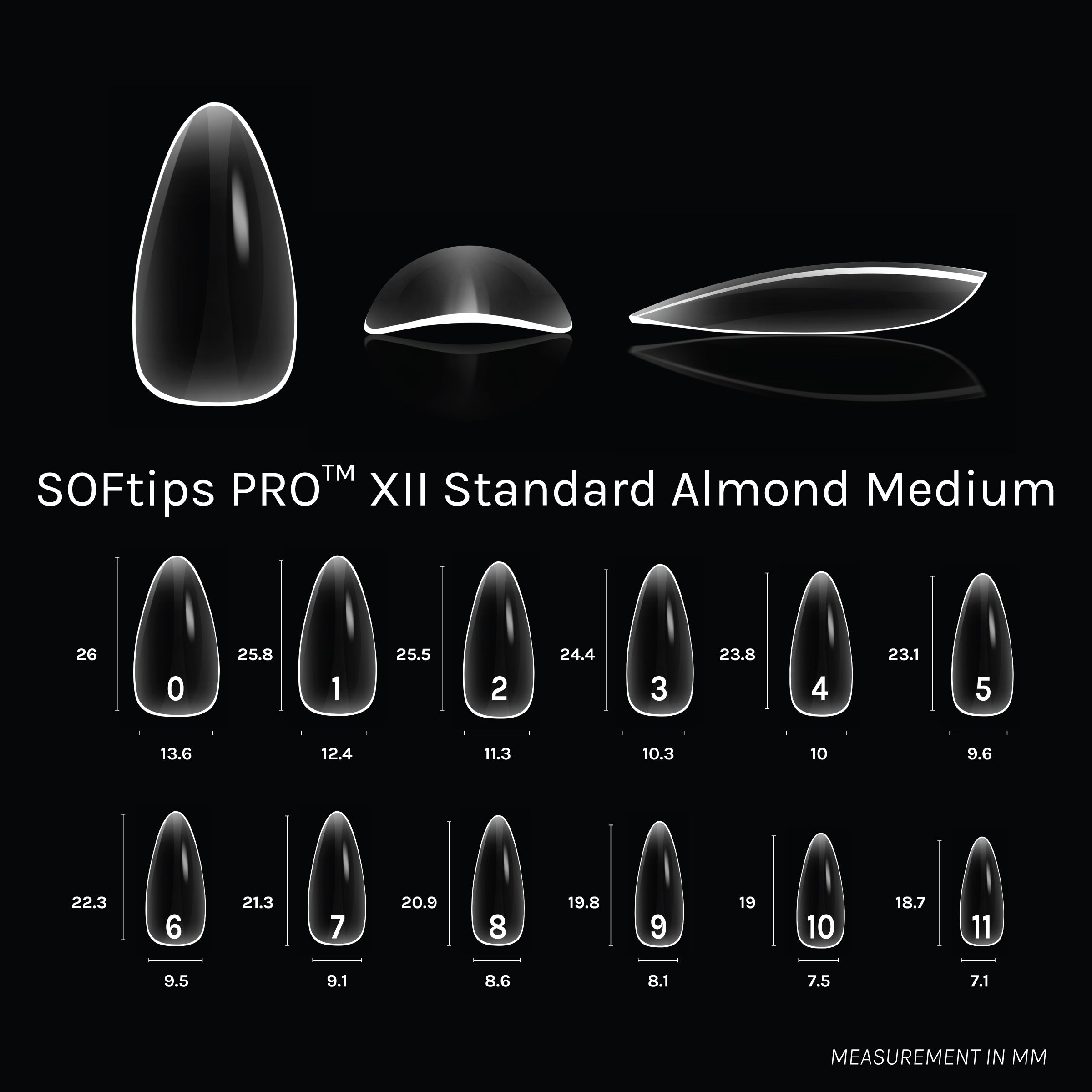 SOFTIPS PRO™ XII - Standard Almond Medium – SOFGEL